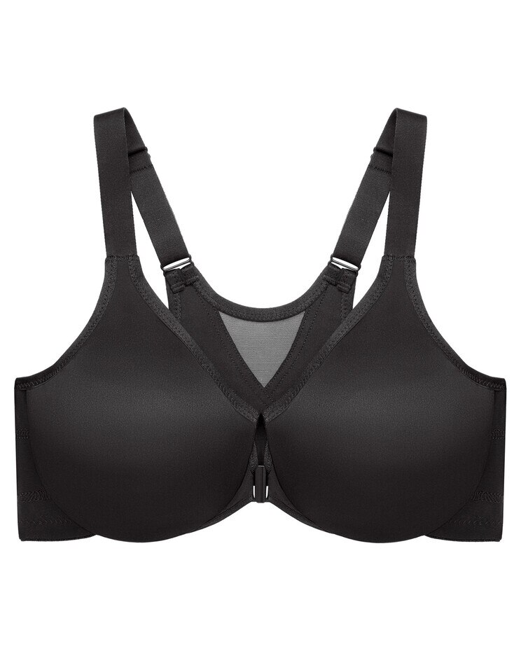 Glamorise Full Figure Plus Size Wonderwire Front Closure Posture Back