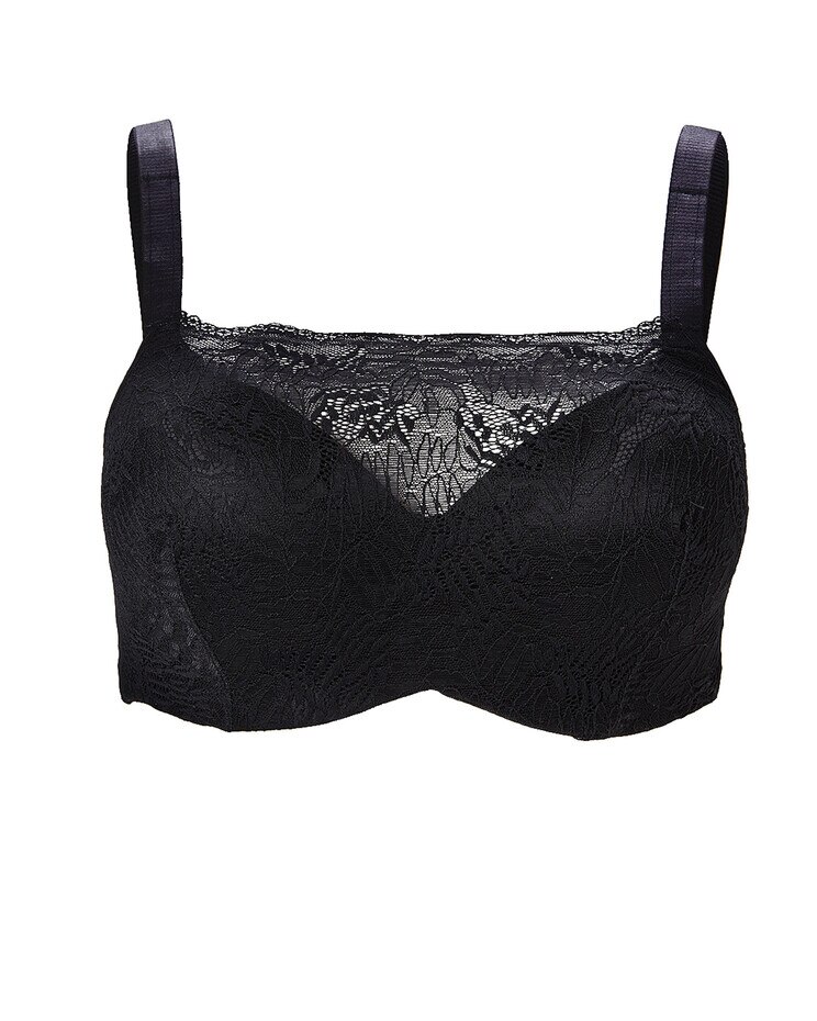 Wired Molded Cup Bra With A Lace Bandeau Front Blair