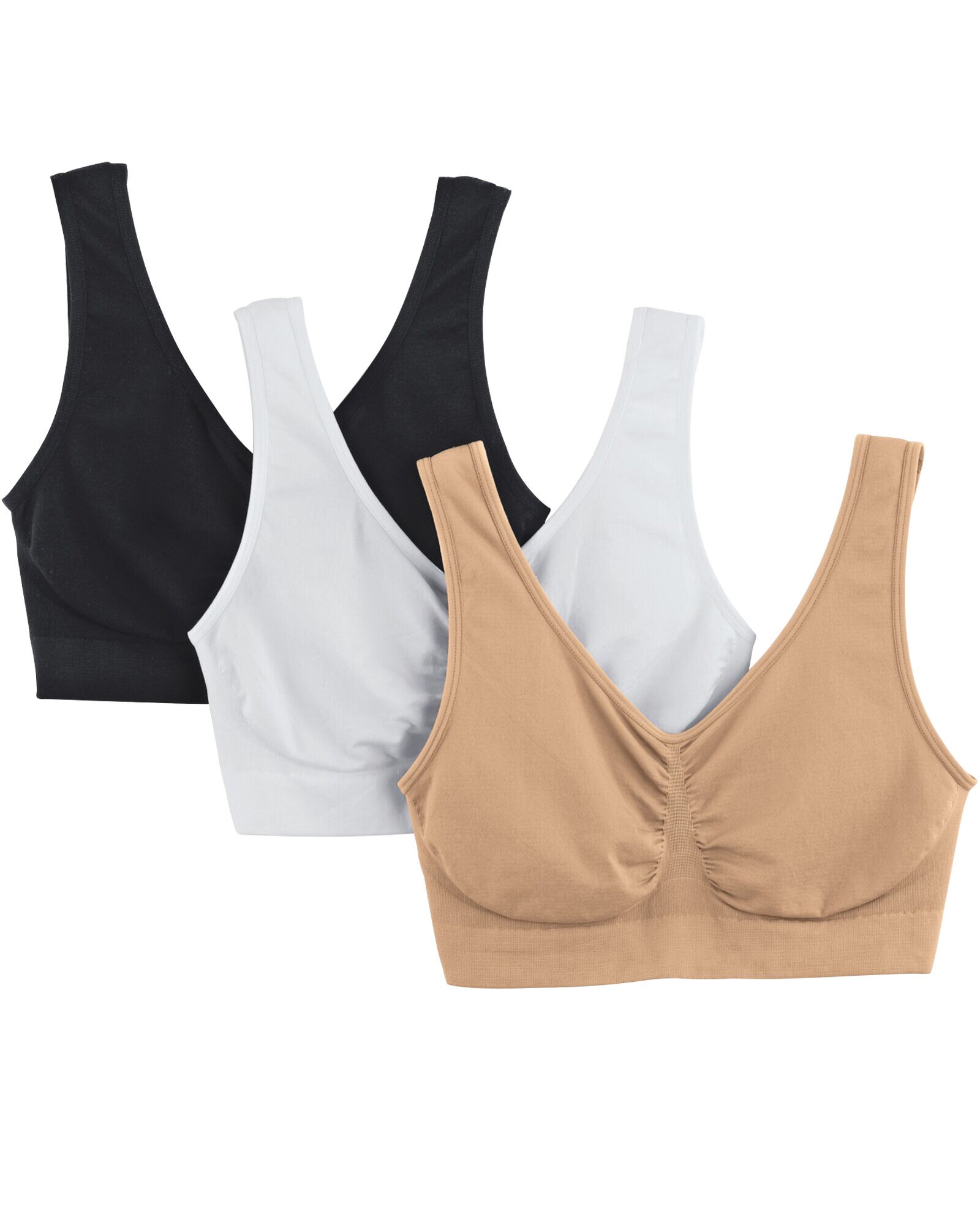 3 Pack Seamless Bras